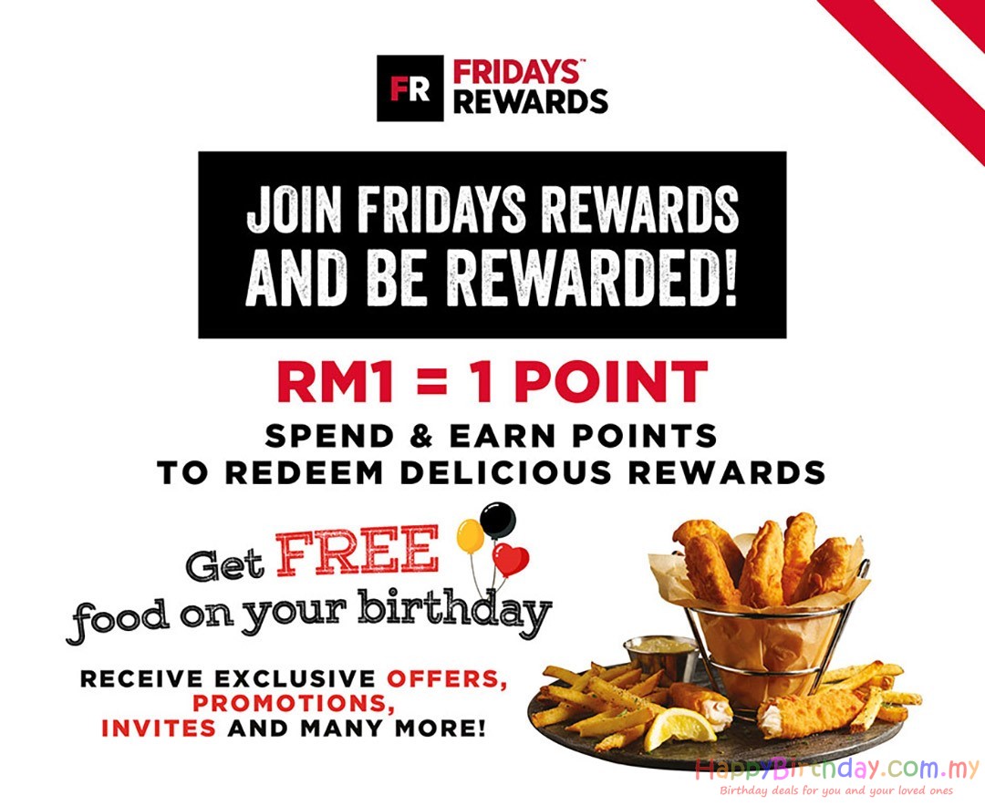 TGI Fridays: Free Food on Birthday! 🎉🍔 - Happy Birthday!